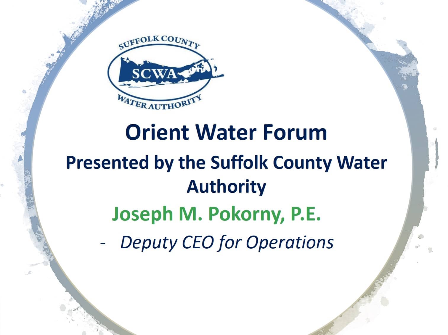 Suffolk County Water Authority Orient Pipeline Plan - Oct. 2025 ...